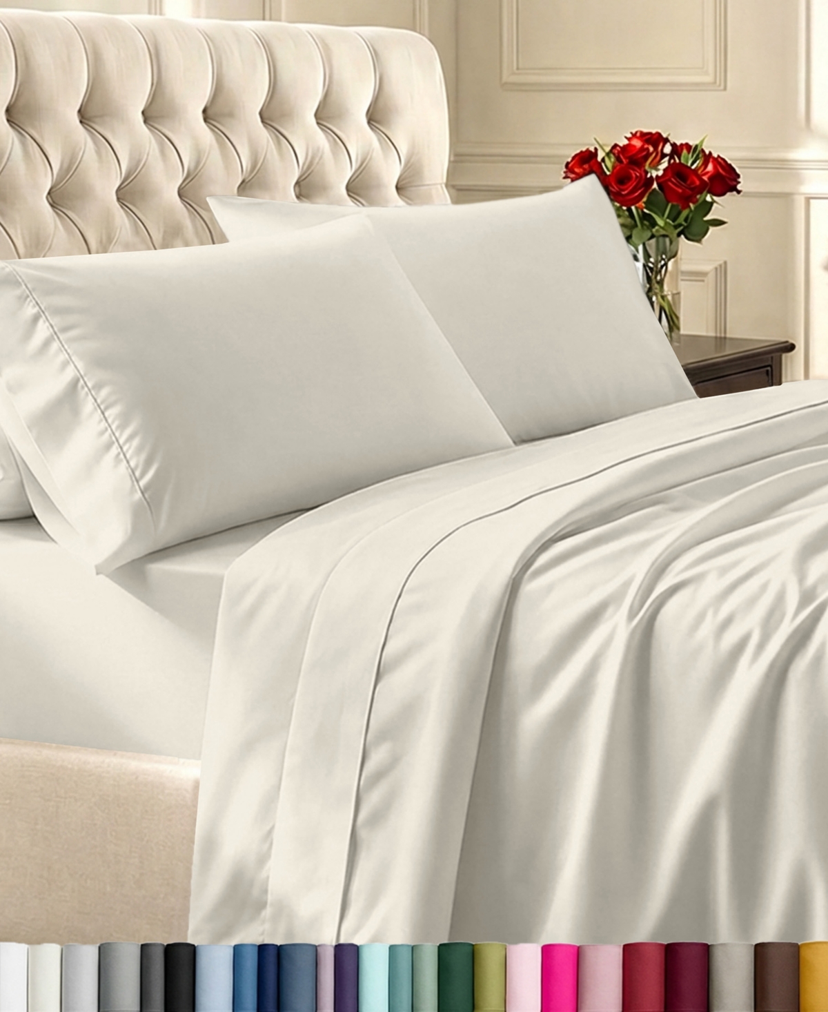 Click here for 6 Piece Sheet Set with 4 Pillowcases - 400 Thread... prices