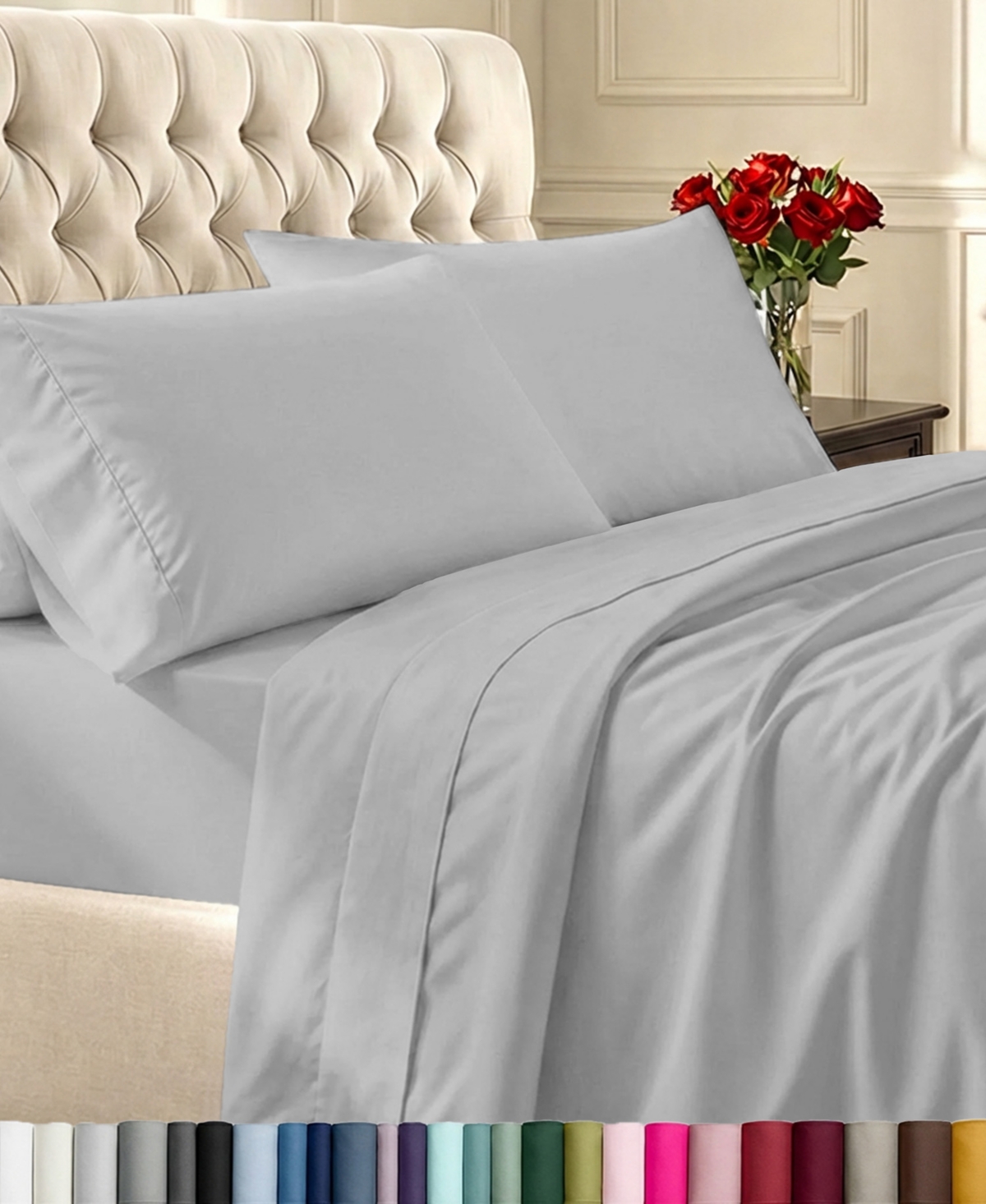Click here for 6 Piece Sheet Set with 4 Pillowcases - 400 Thread... prices