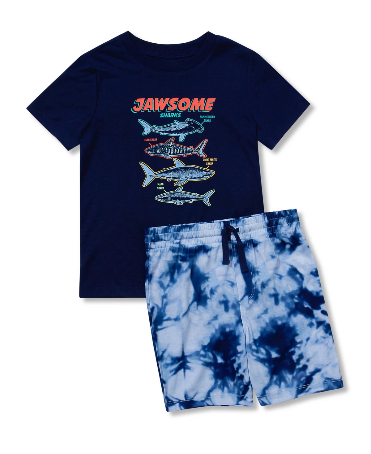 Click here for Lands End Big Boys Short Sleeve Tee and Shorts Paj... prices