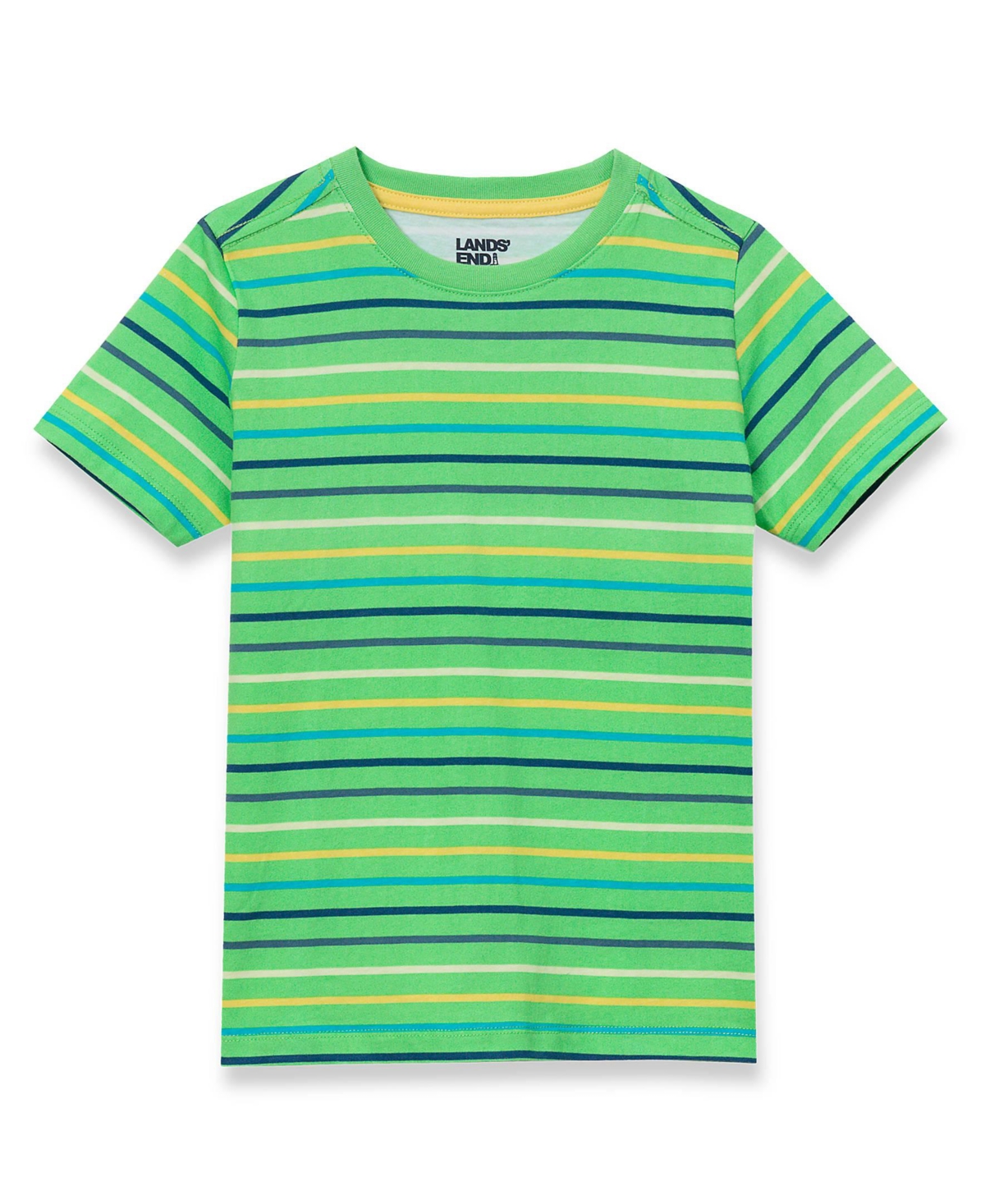 Click here for Lands End Boys Short Sleeve Stripe Crewneck T-Shir... prices