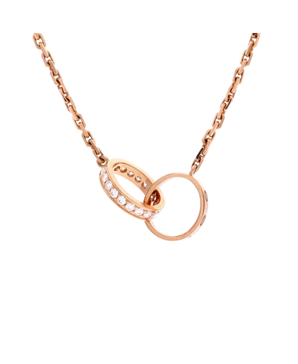 Click here for Pre-Owned Cartier Love Interlocking Necklace - 18k... prices