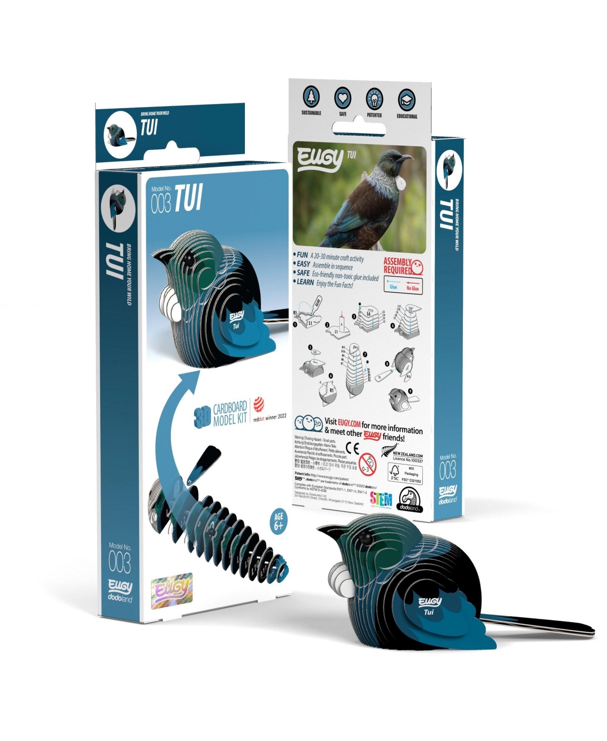 Click here for Eugy Tui 3D Puzzle - Multi color prices