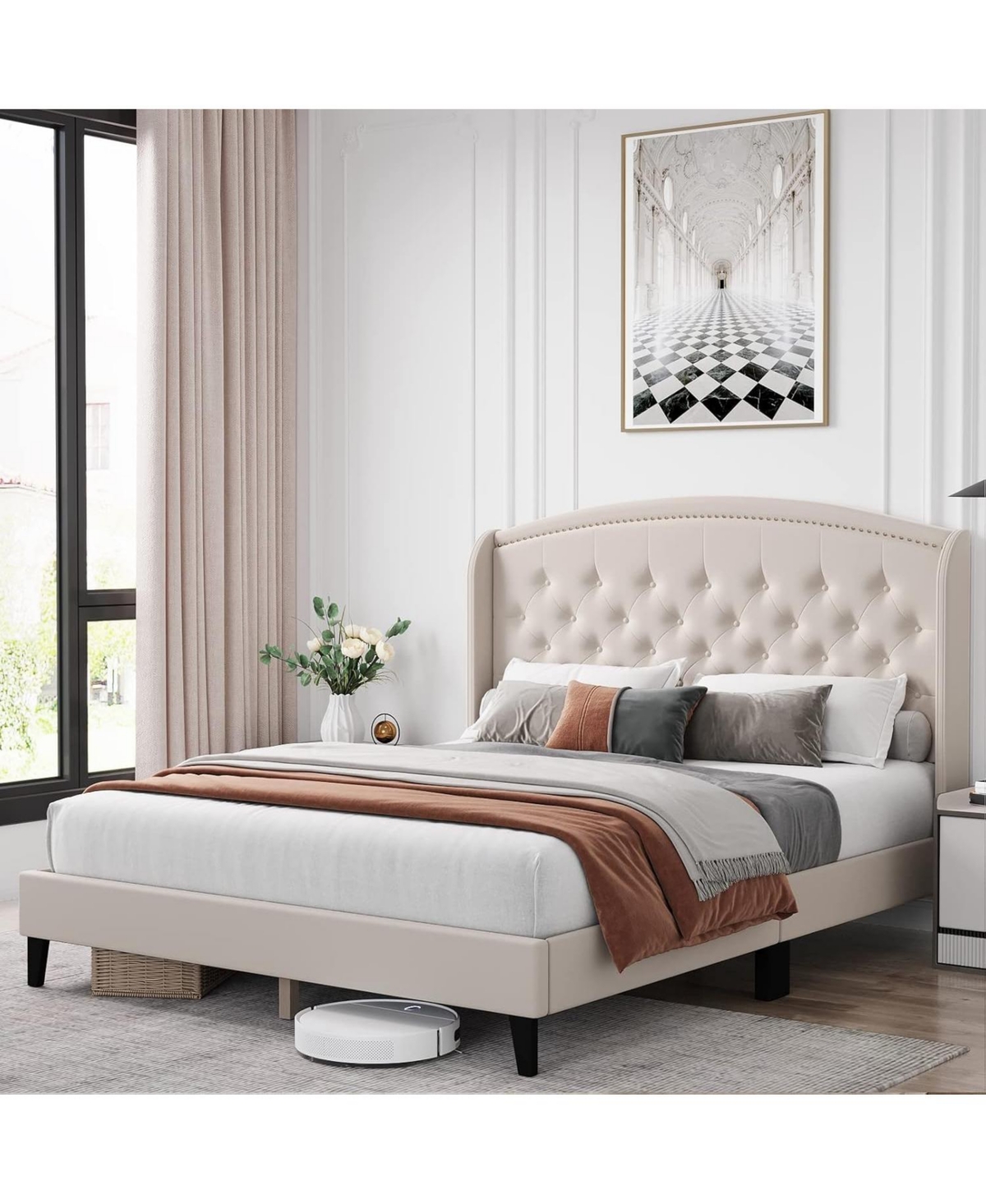 Click here for gaomon Bed Frame  Platform Bed Frame with Upholste... prices