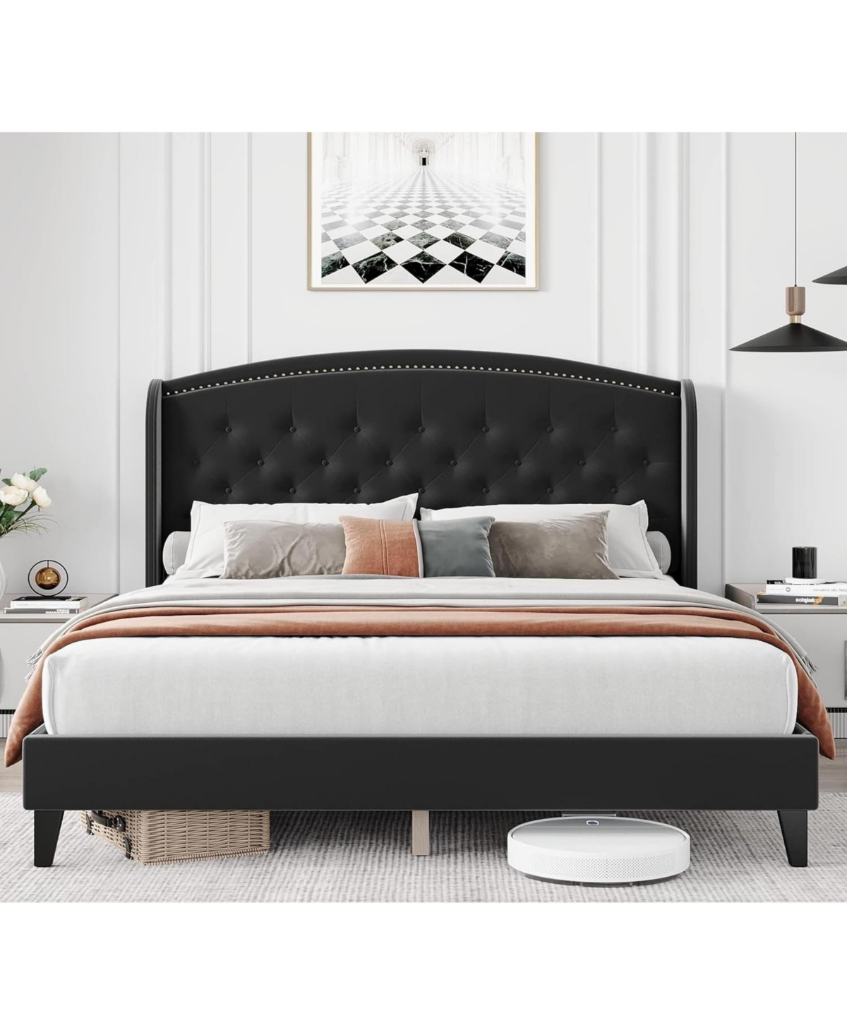 Click here for gaomon Bed Frame  Platform Bed Frame with Upholste... prices