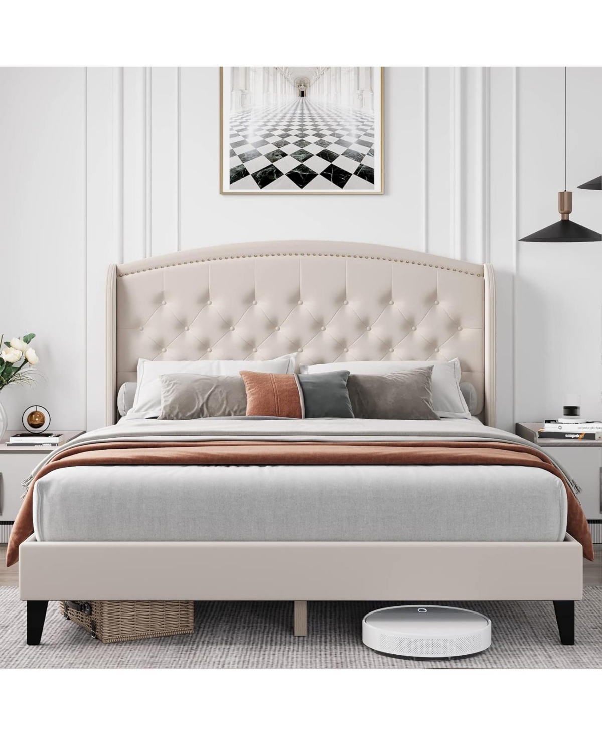 Click here for gaomon Bed Frame  Platform Bed Frame with Upholste... prices