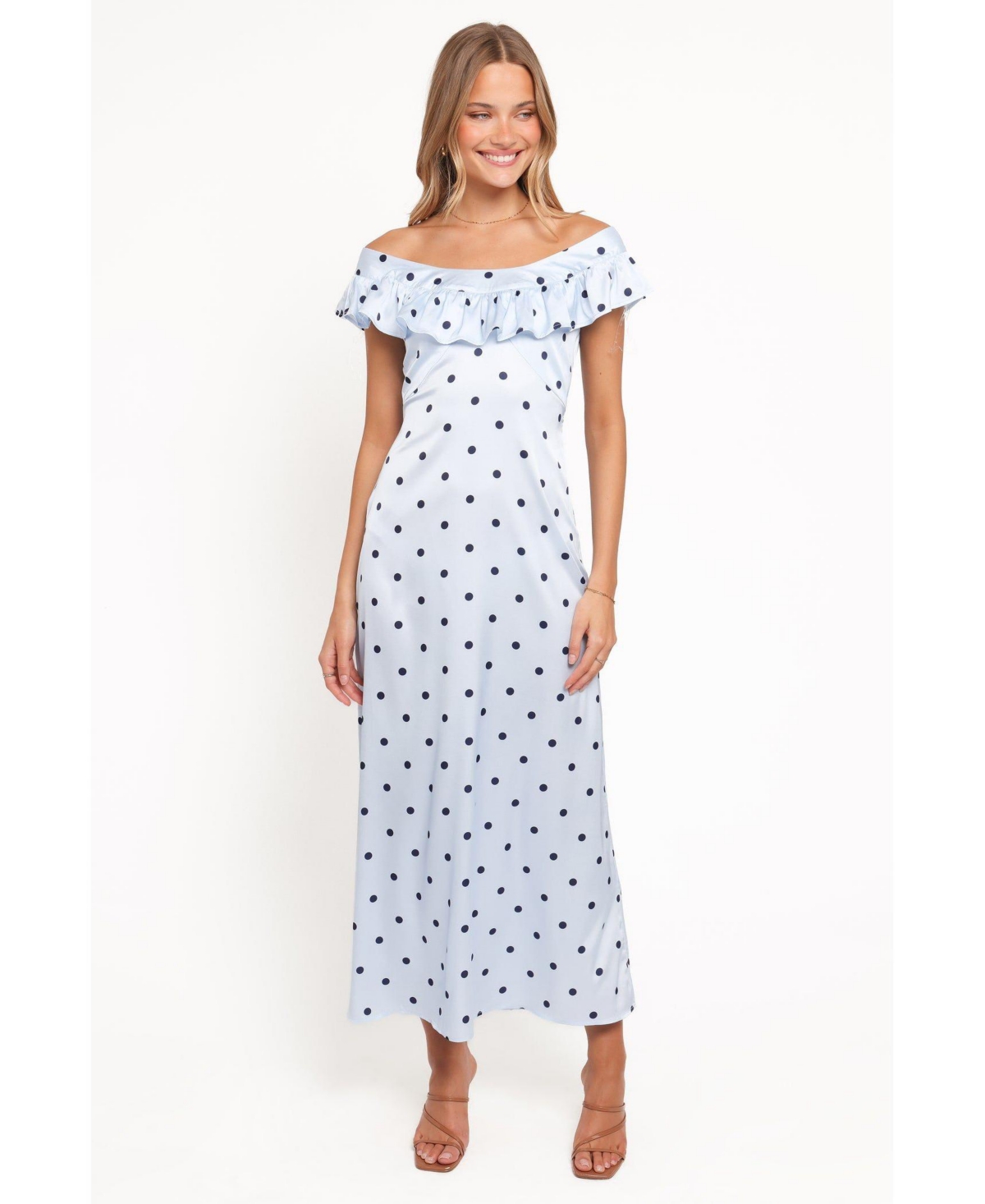 Click here for Petal and Pup Womens Manaris Off Shoulder Maxi Dre... prices