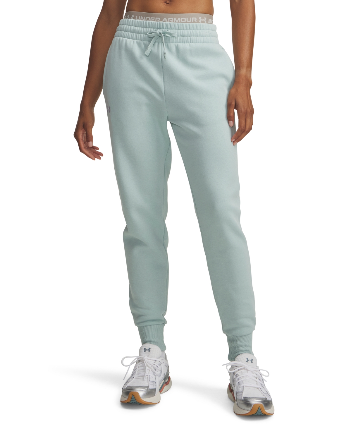 Click here for Under Armour Womens Rival Fleece Joggers - Enamel... prices