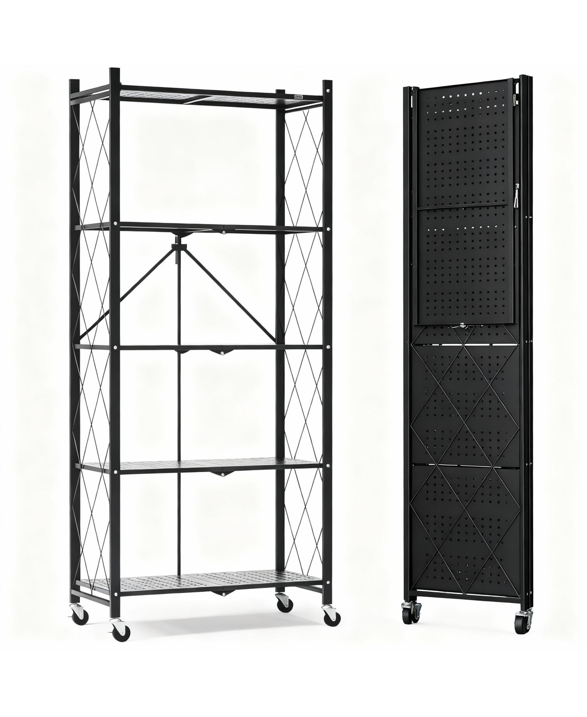 Click here for Yigii 5-Tier Folding Metal Shelf  No Tools  2 Mode... prices