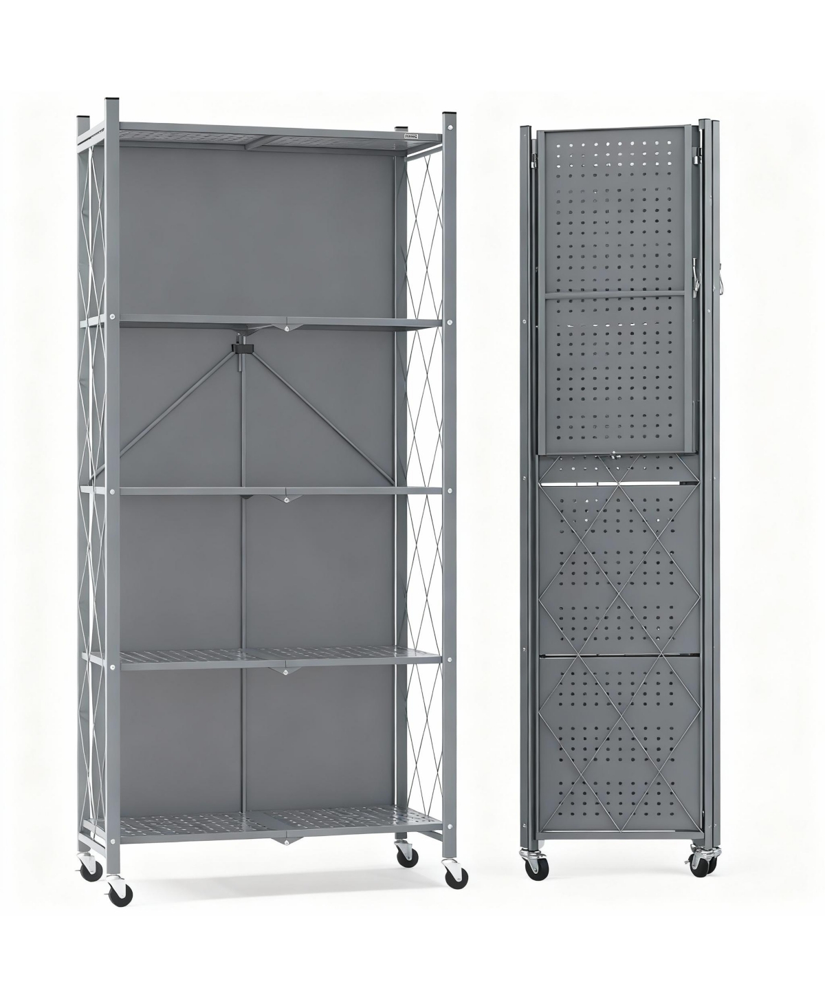 Click here for Yigii 5-Tier Folding Metal Shelf  No Tools  2 Mode... prices