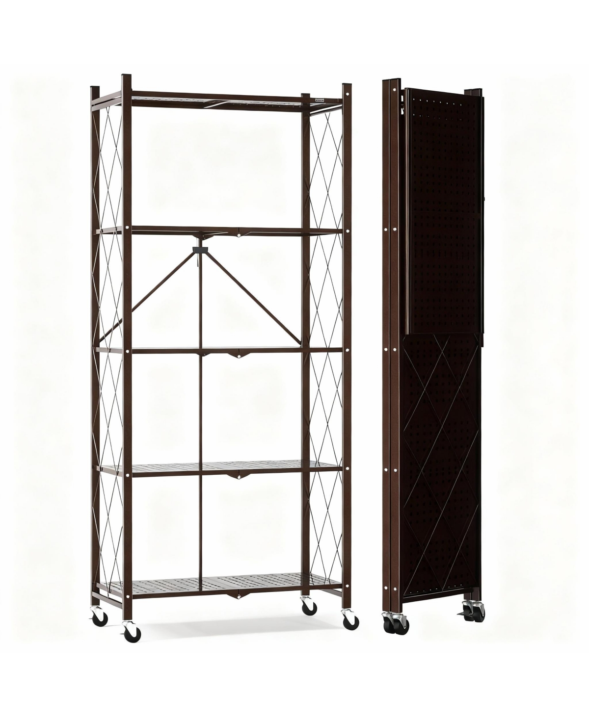 Click here for Yigii 5-Tier Folding Metal Shelf  No Tools  2 Mode... prices