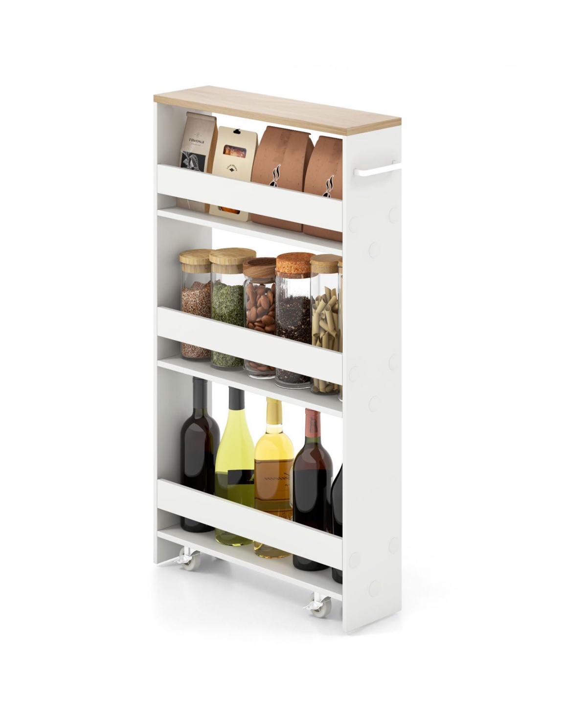 Click here for Volenca Slim Kitchen Storage Cart with Handle  Mob... prices