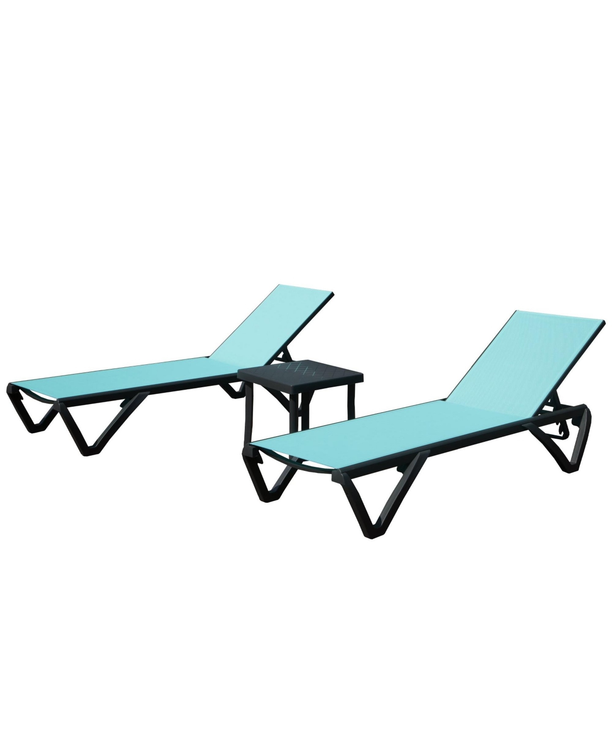 Click here for Clihome Outdoor Lounge Chair Set  Aluminum Plastic... prices