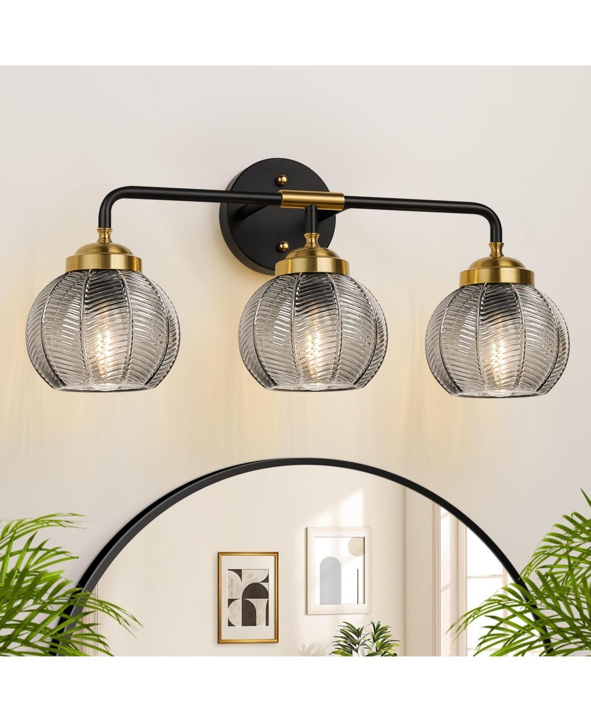 Click here for Busdays Bathroom Light Fixtures  3-Light Smokegray... prices