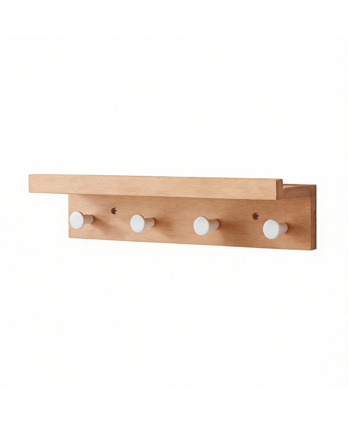 Click here for Yigii Solid Beech Wood Wall Coat Rack with 5 Hooks prices