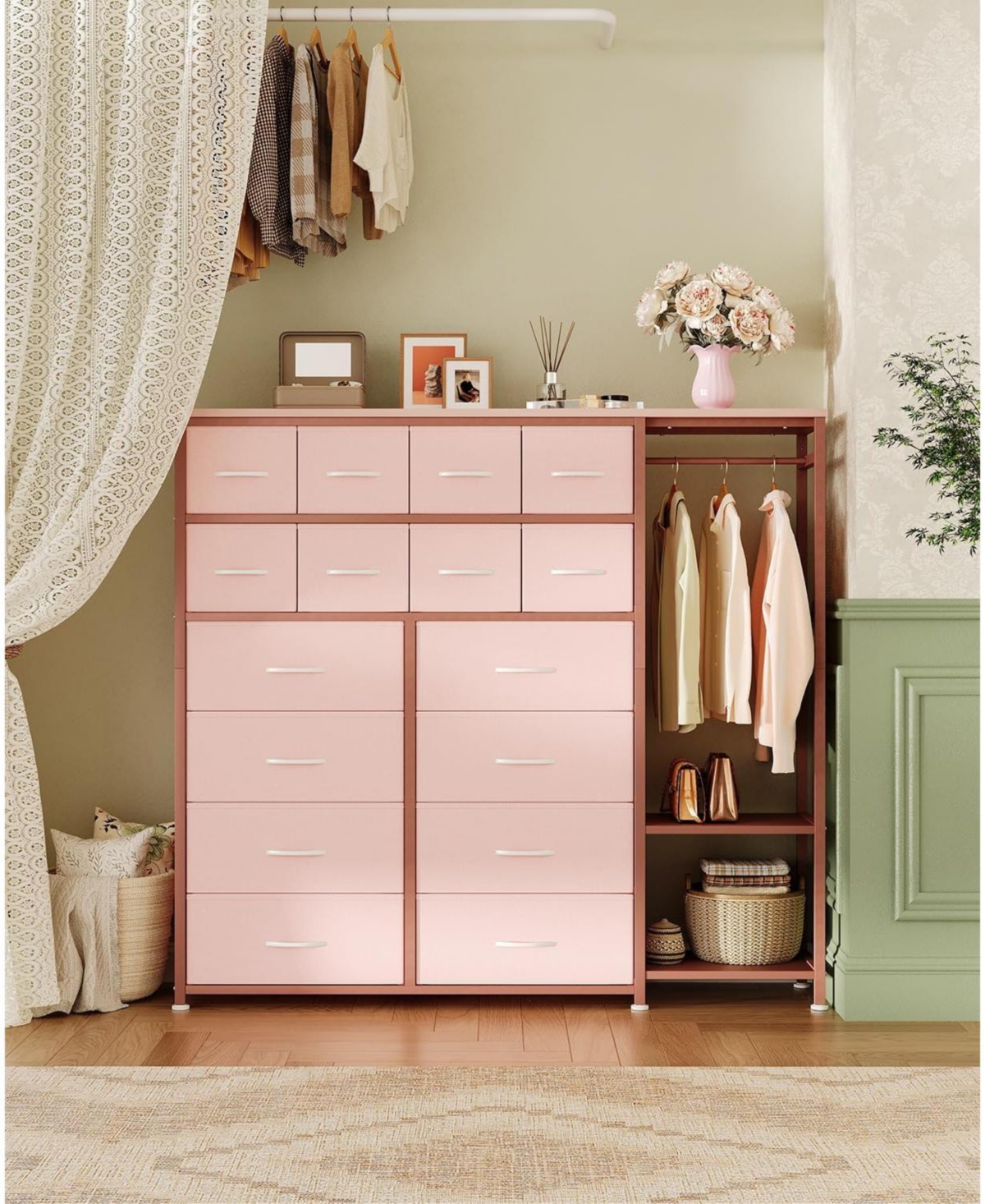 Click here for gaomon Large Clothes Storage Rack 16-Drawer & 2-Ti... prices