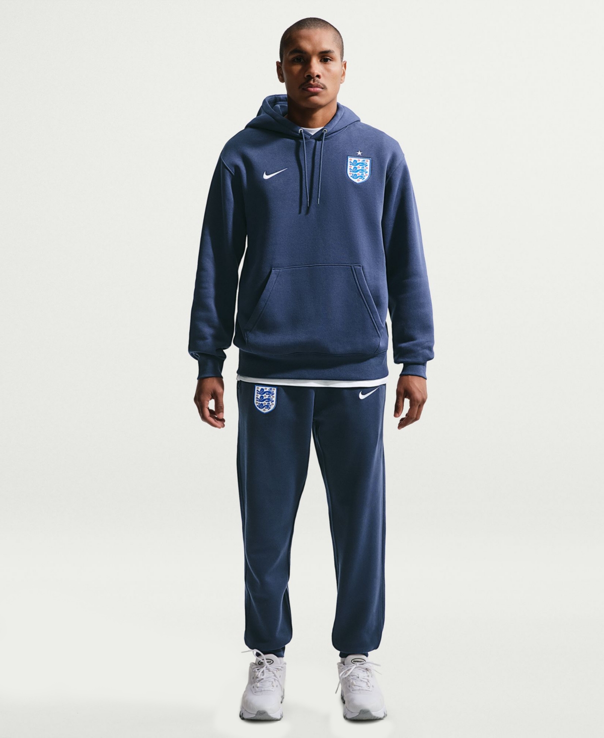 Click here for Nike Mens Soccer Pull-On Hoodie - Midnight Navy/wh... prices