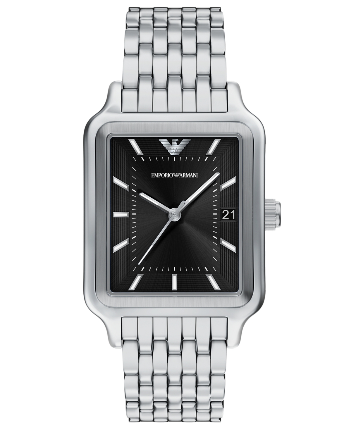 Click here for Emporio Armani Mens Quartz Three-Hand Silver Stain... prices