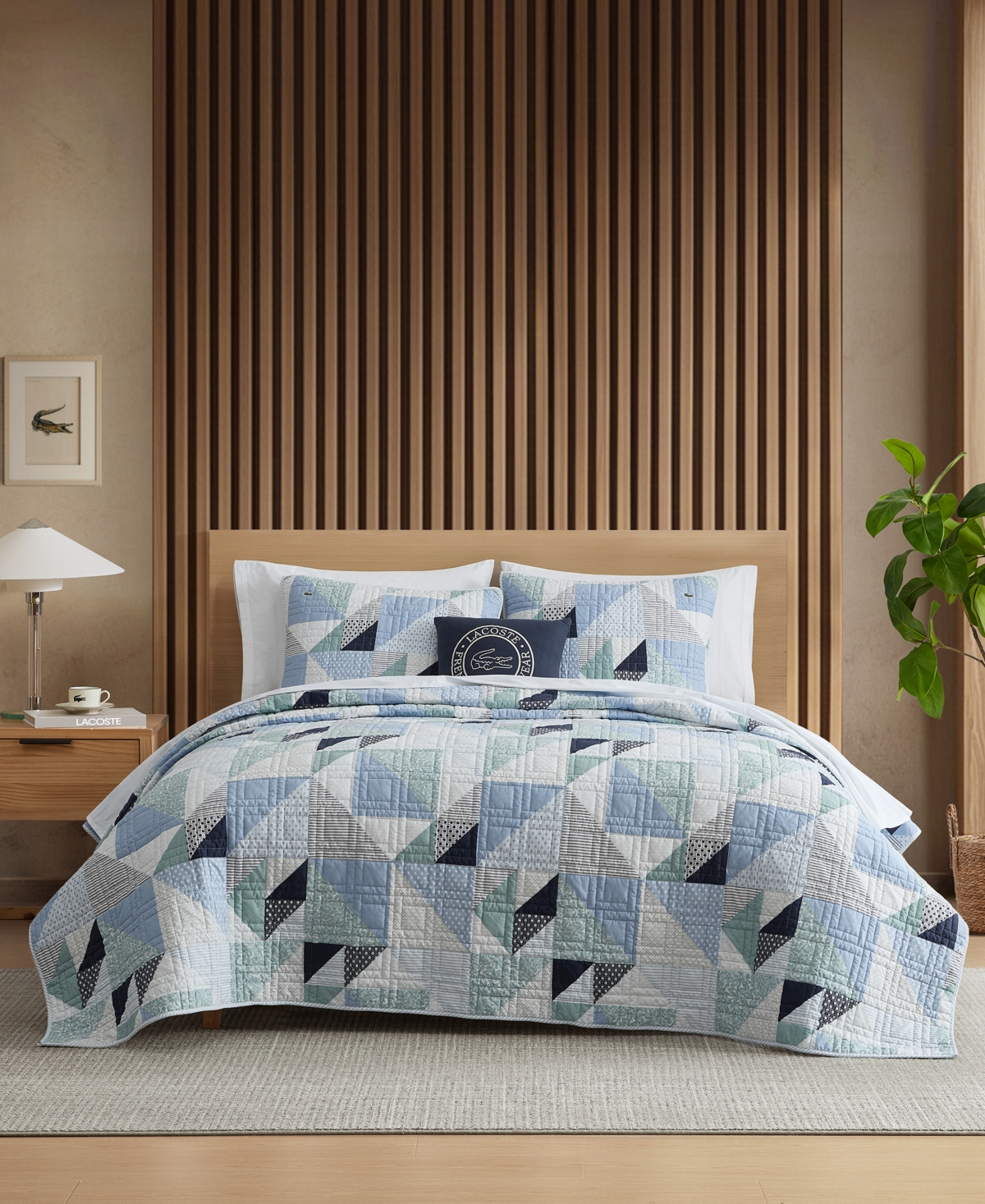 Click here for Lacoste Home Signature Cotton 3-Pc. Quilt Set  Ful... prices