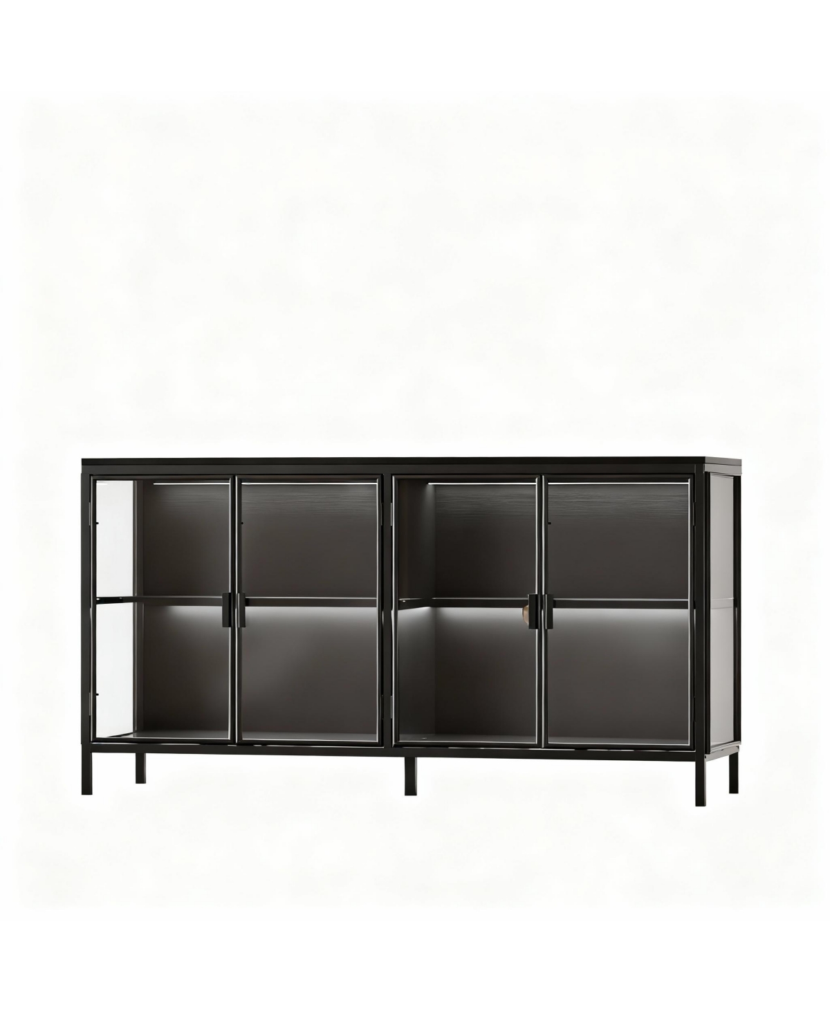 Click here for Yigii Led Illuminated Sideboard with Clear Shelves... prices