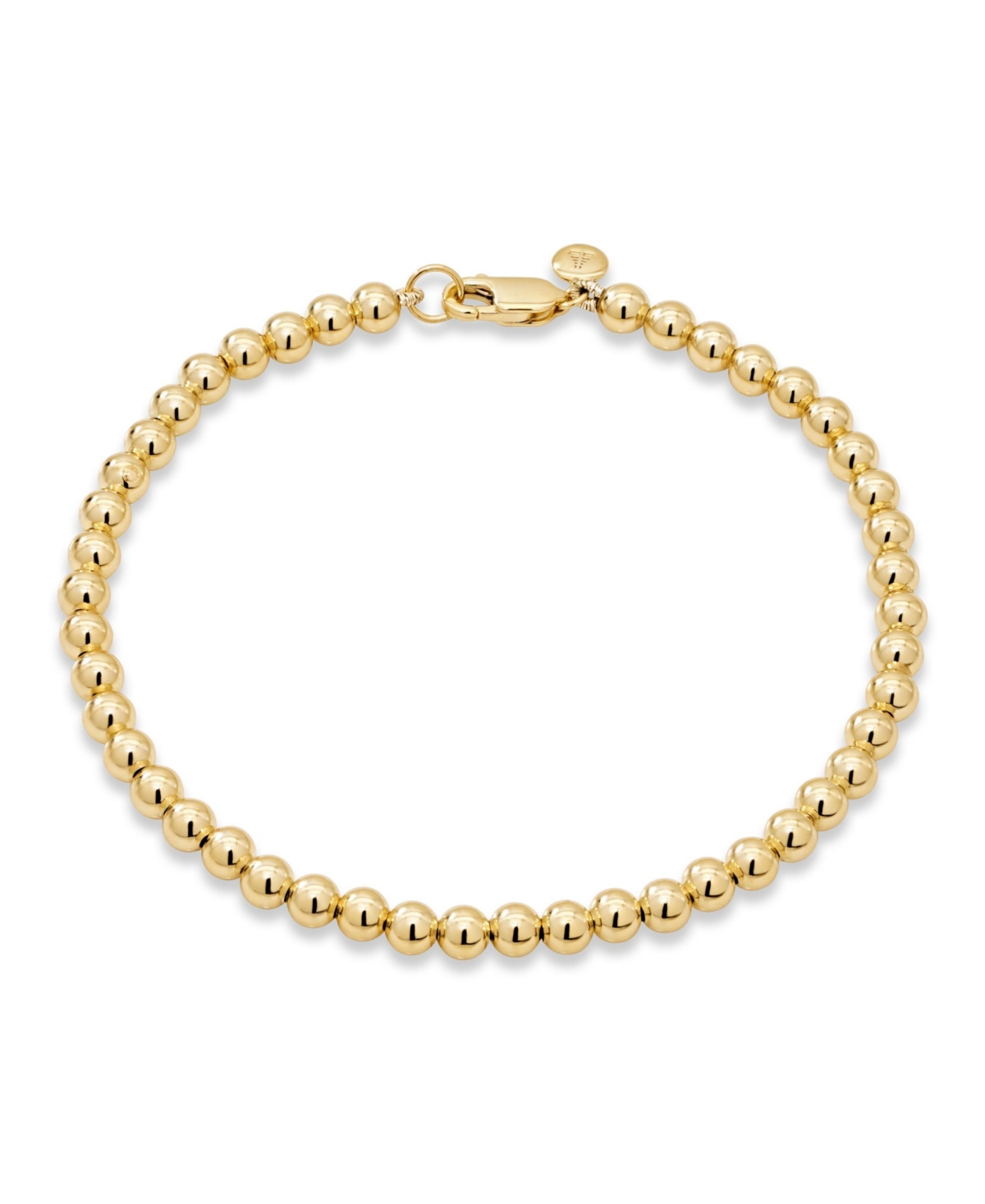 Click here for Devata 4mm Beaded Ball Chain Bracelet in Sterling... prices