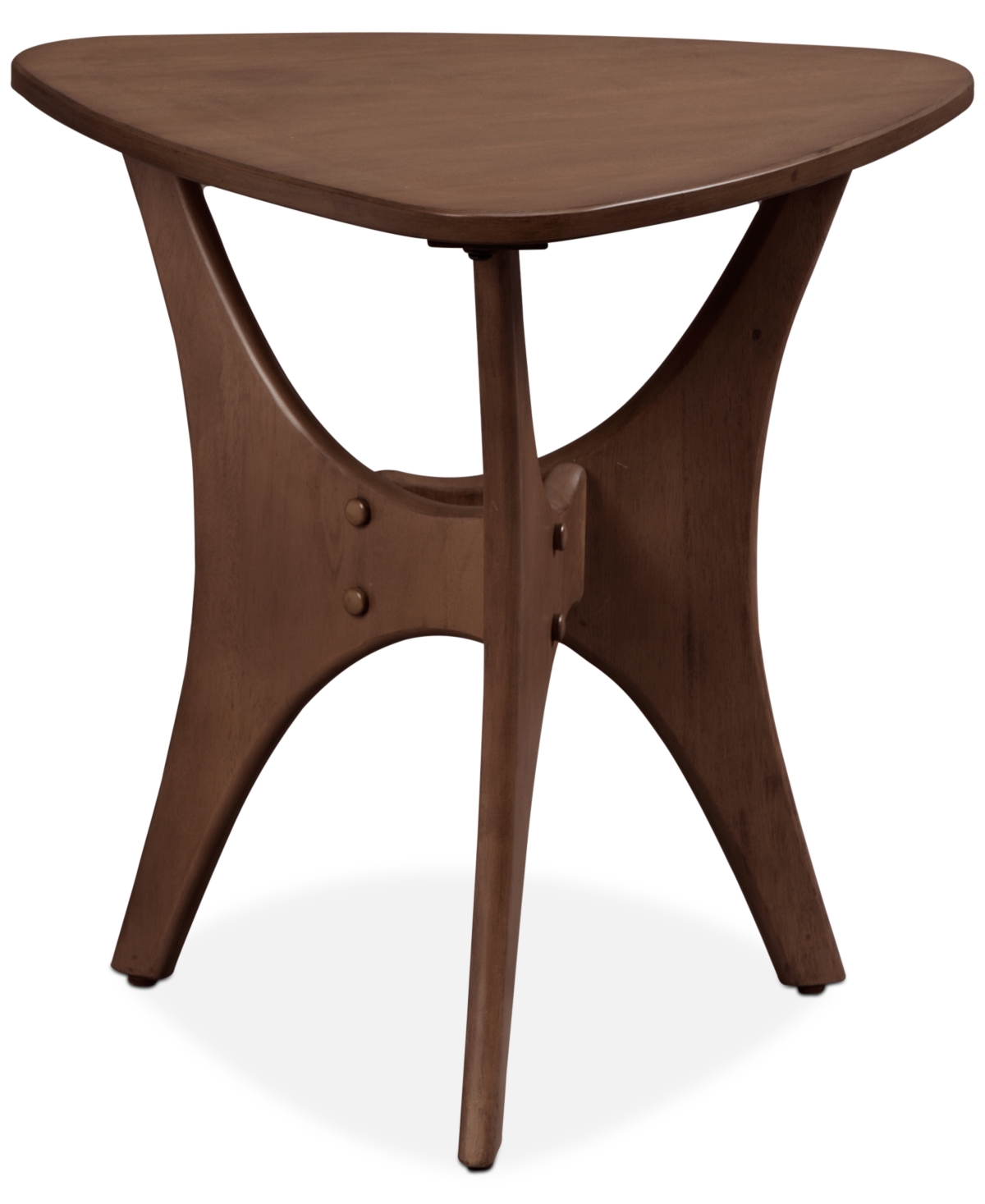Click here for Ink+Ivy Blaze Triangle Wood Side Table - Pecan prices