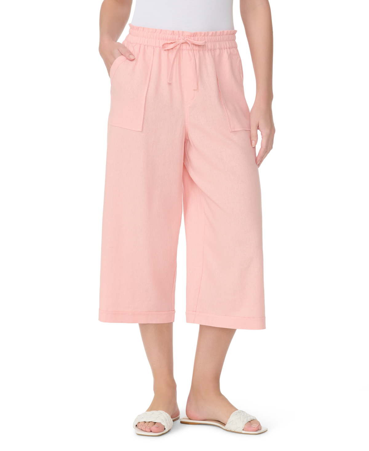 Click here for Gloria Vanderbilt Womens Rainey Wide-Leg Crop Pant... prices