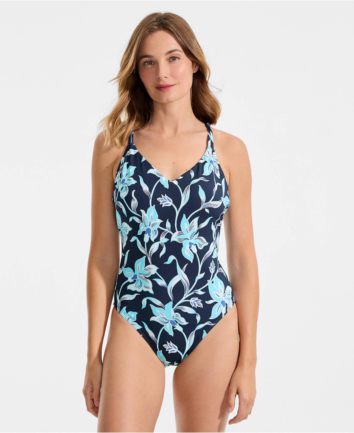 Click here for Lands End Womens Tugless QuickDry V-Neck Multi-Way... prices