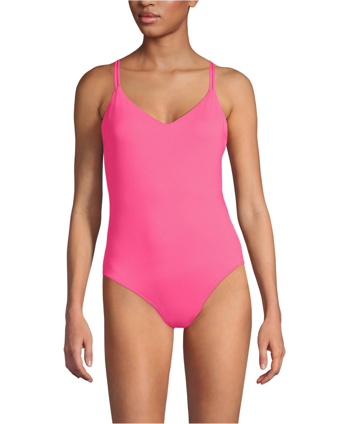 Click here for Lands End Womens Tugless QuickDry V-Neck Multi-Way... prices