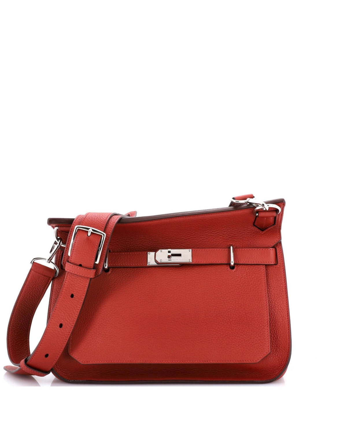 Click here for Pre-Owned HERMES 34 Jypsiere Bag Clemence - Red prices