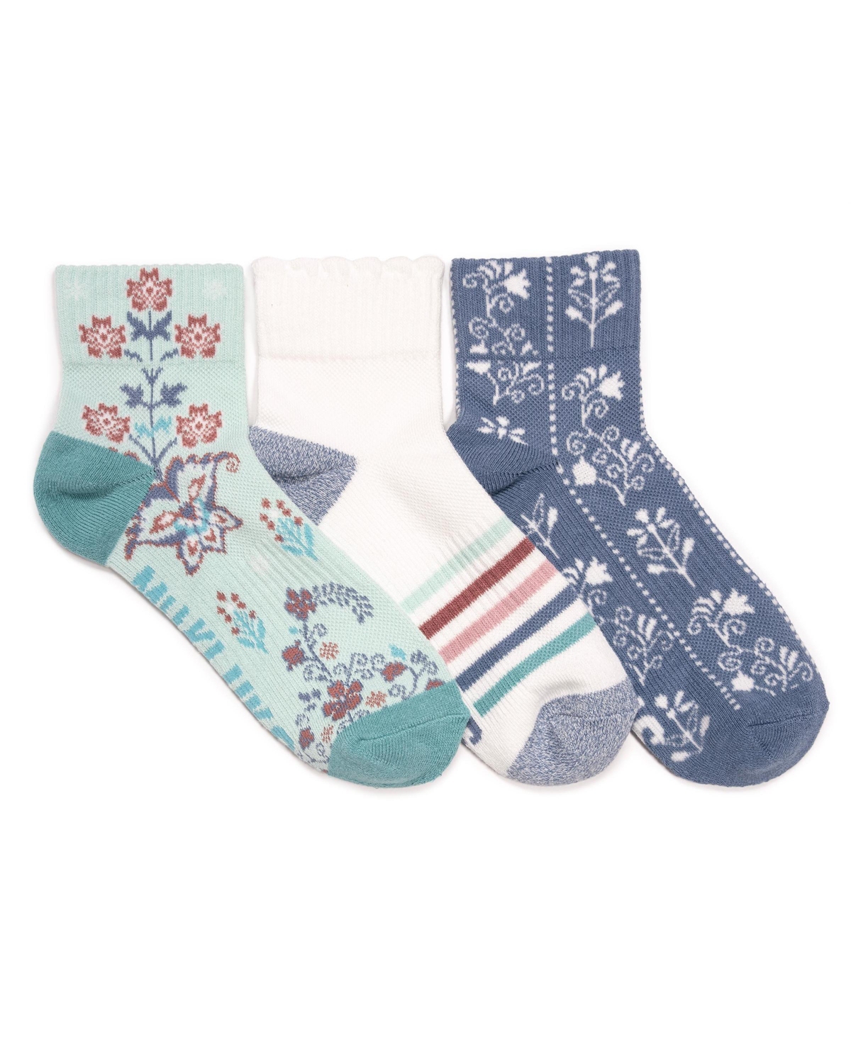 Click here for Muk Luks Womens Cotton Compression Mini Crew Ankle... prices