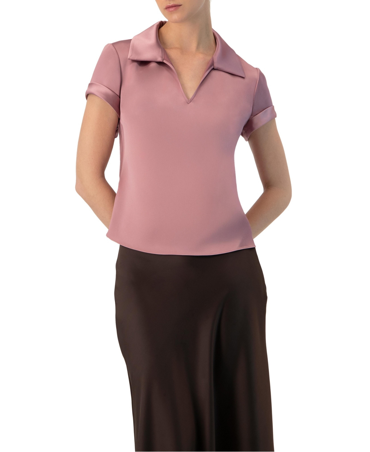 Click here for Ivonne Womens Plain Short Sleeve Blouse with Shirt... prices
