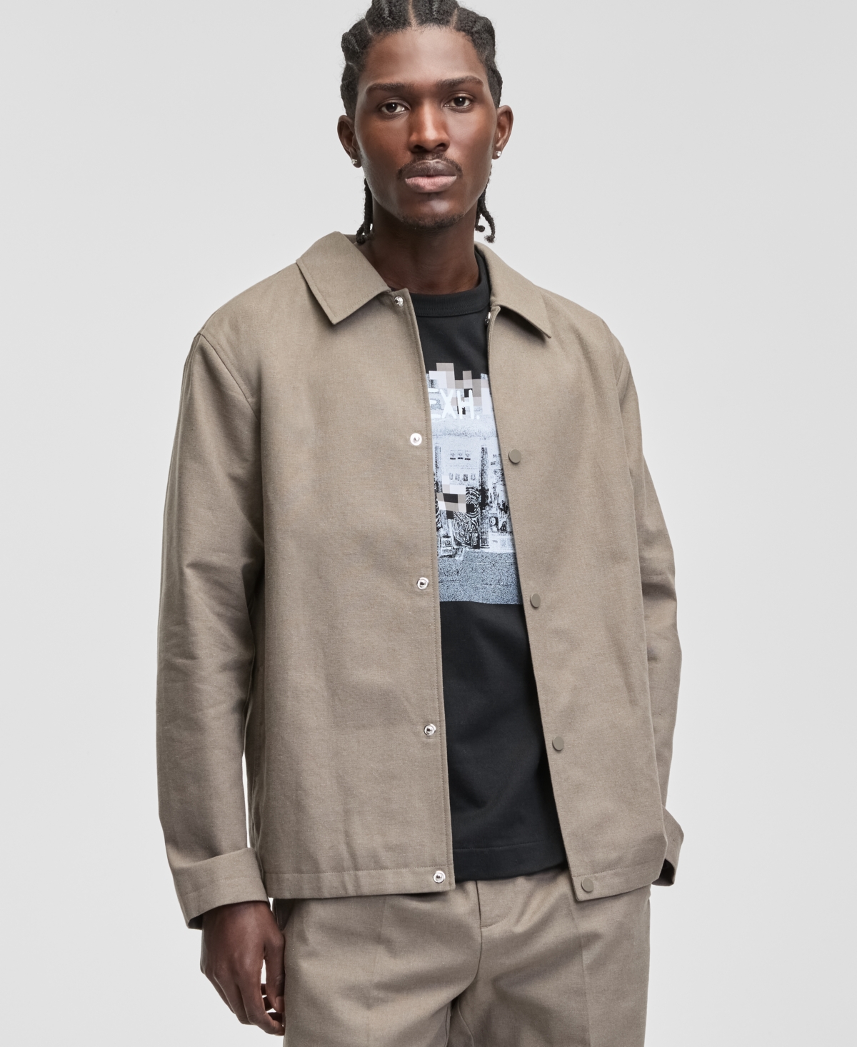 Click here for Mode of One Mens Relaxed-Fit Linen Jacket  Macys E... prices