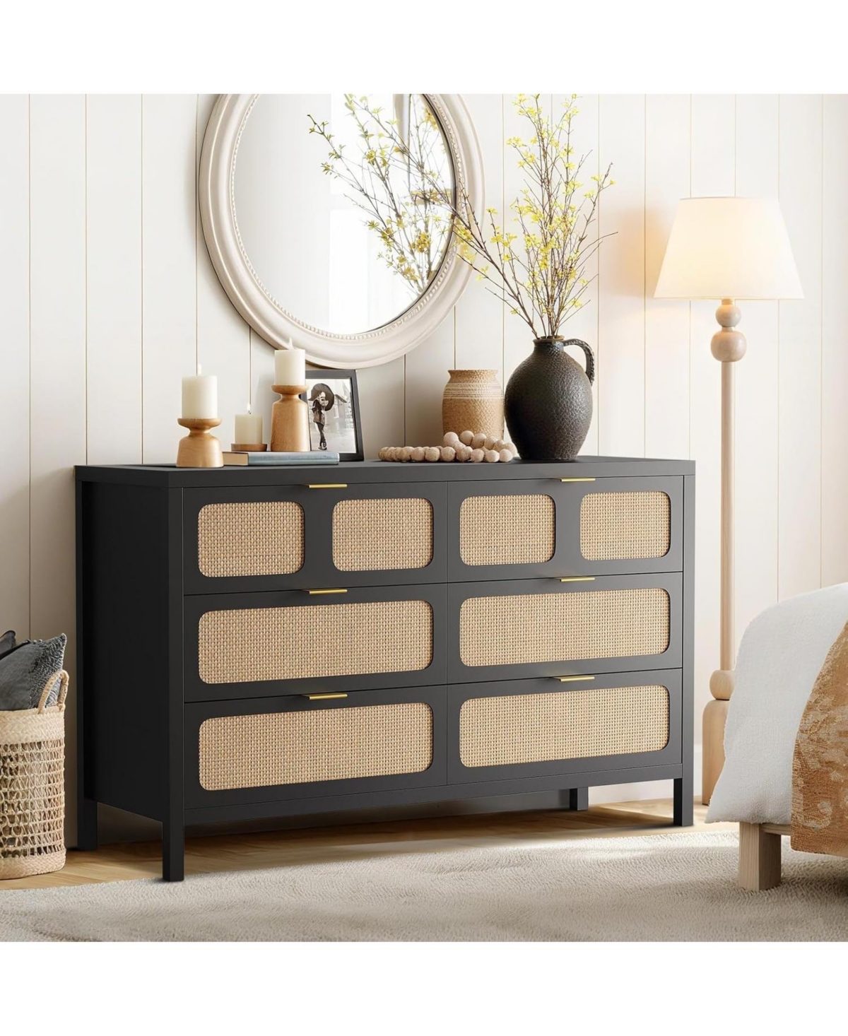 Click here for gaomon 6 Drawer Dresser with Charging Station  Mid... prices