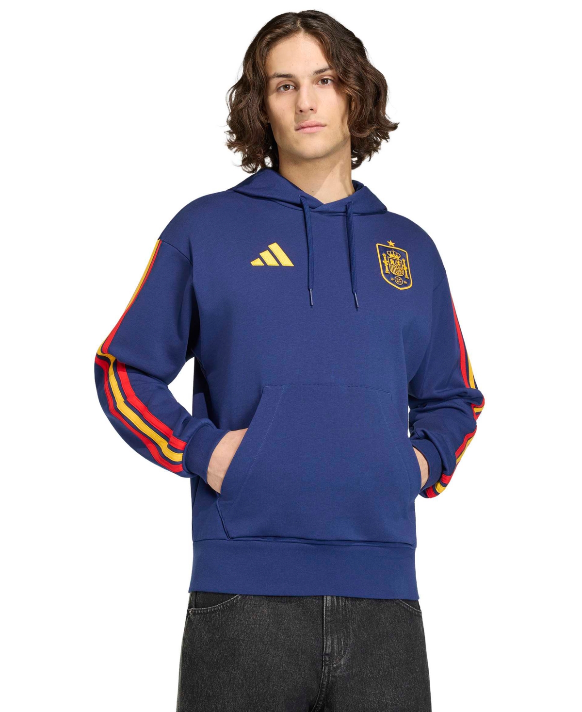 Click here for adidas Mens Spain Dna Regular-Fit Hoodie - Blue prices