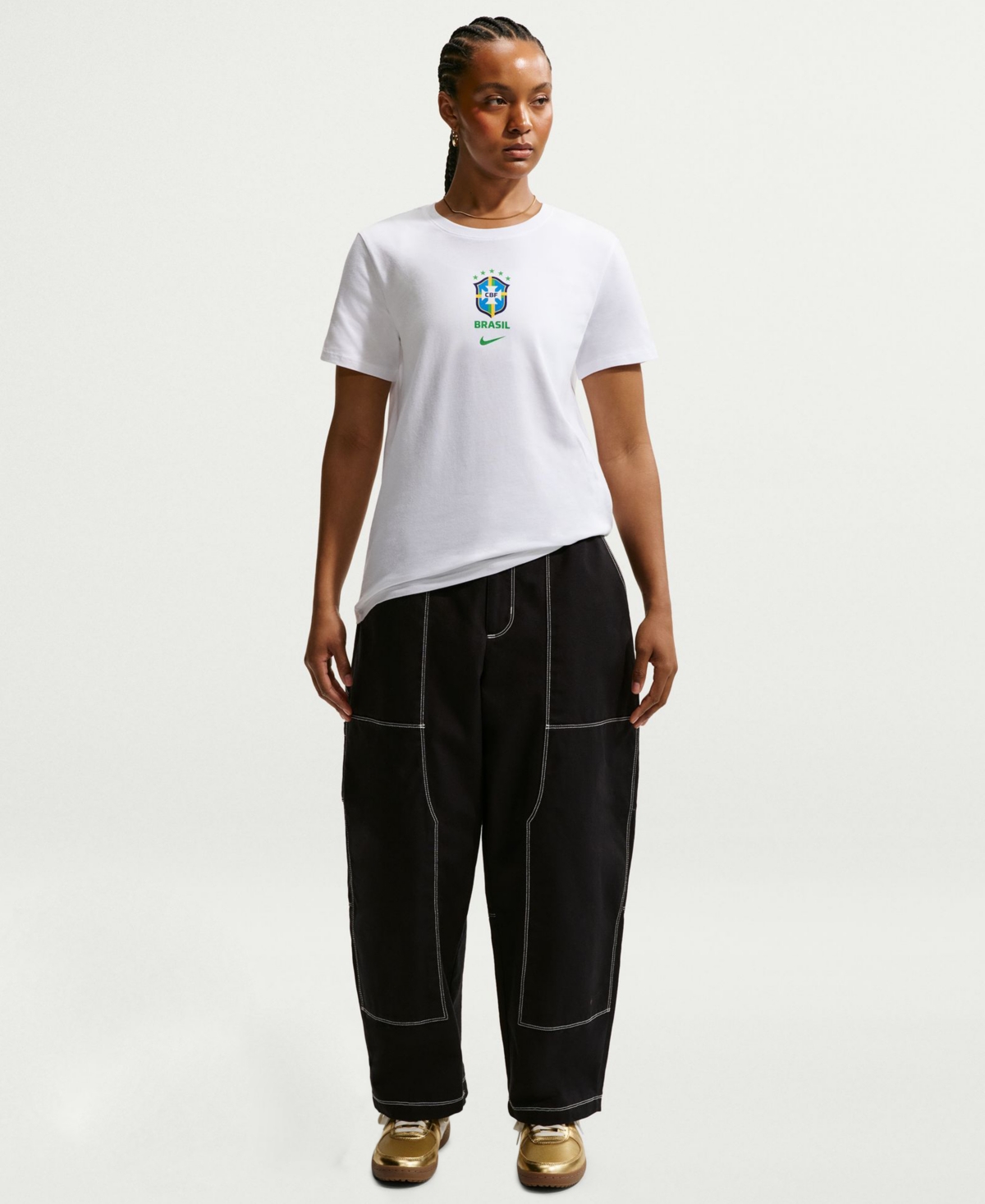 Click here for Nike Womens Classic-Fit Soccer T-Shirt - White prices