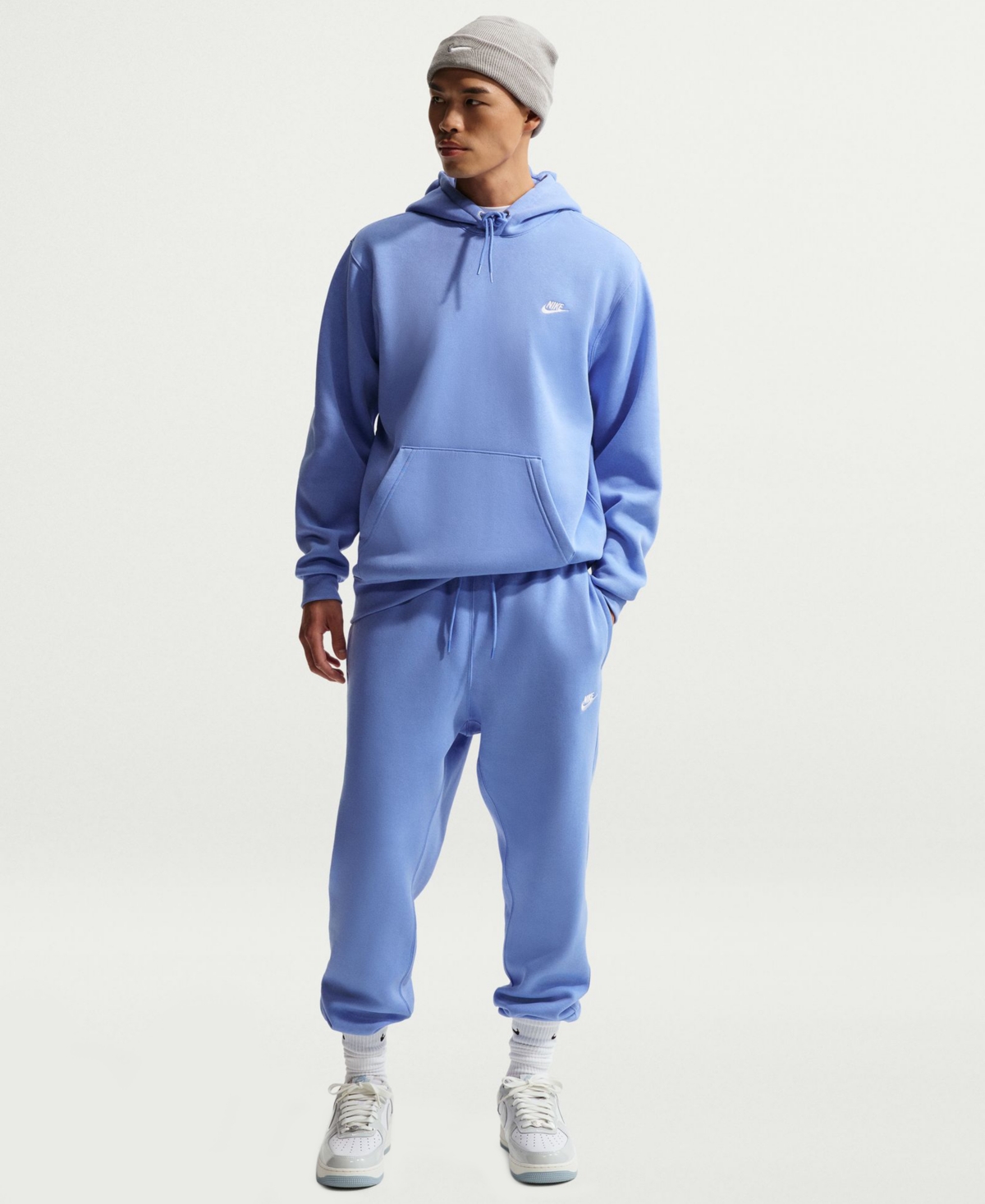Click here for Nike Club Mens Pullover Fleece Logo Hoodie - Royal... prices