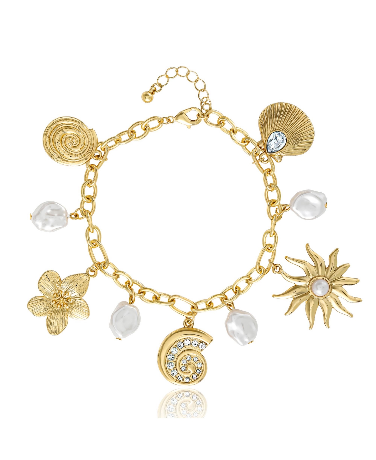 Click here for Jessica Simpson Gold-Tone Celestial Charm Bracelet... prices