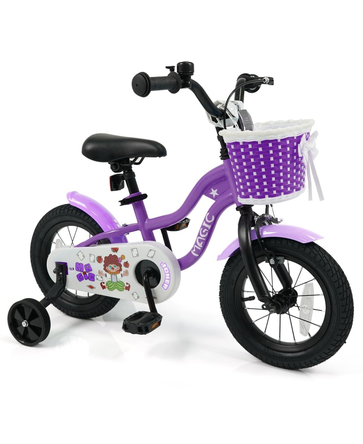 Click here for Mecale Inch Kids Bike with Training Wheels - Purpl... prices