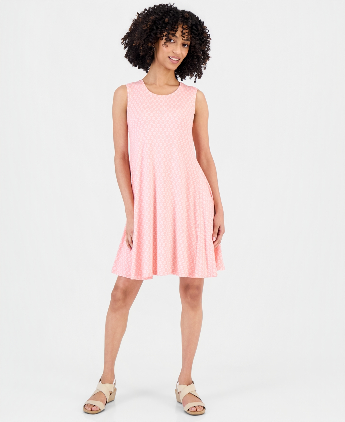 Click here for Style & Co Petite Printed Sleeveless Flip Flop Dre... prices