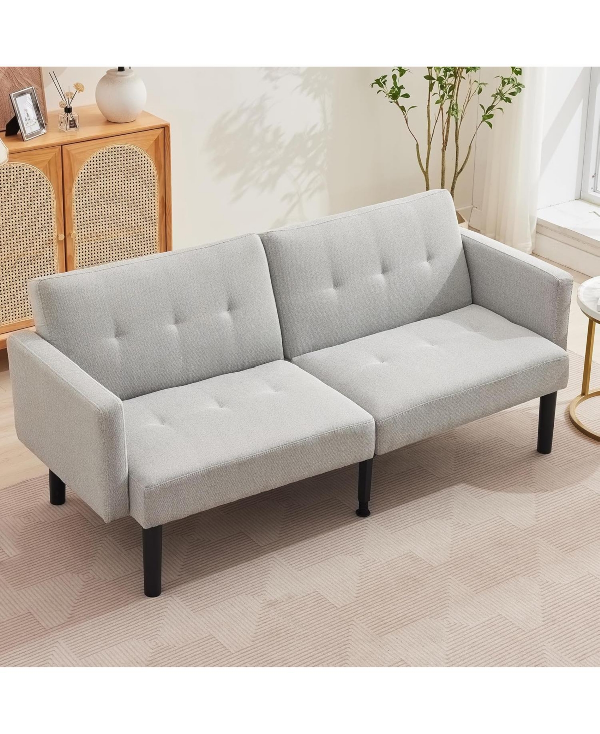 Click here for gaomon Convertible Futon Sofa Bed  75.5” Li... prices