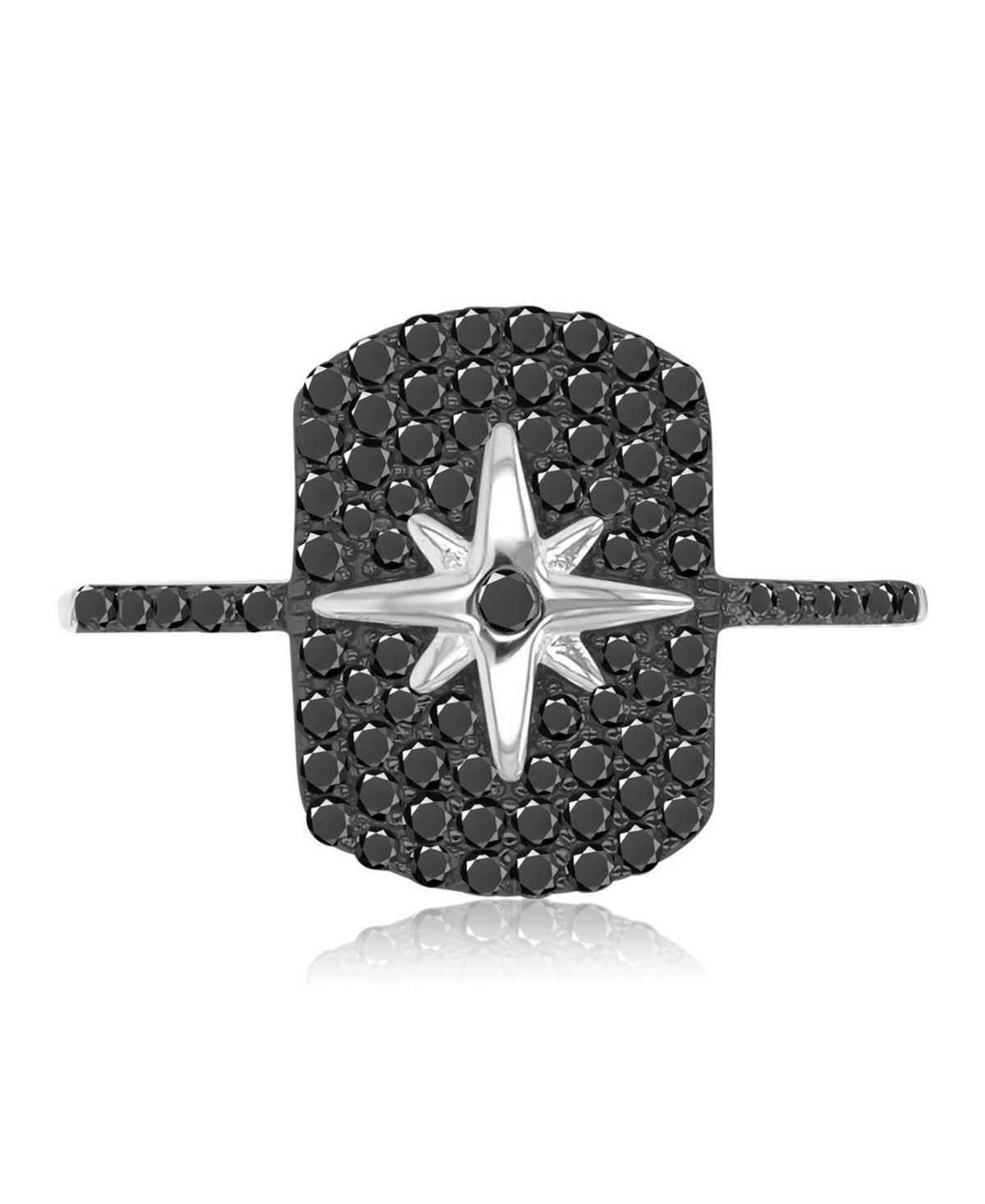 Click here for Macys Black Spinel Ring in Sterling Silver - Black prices