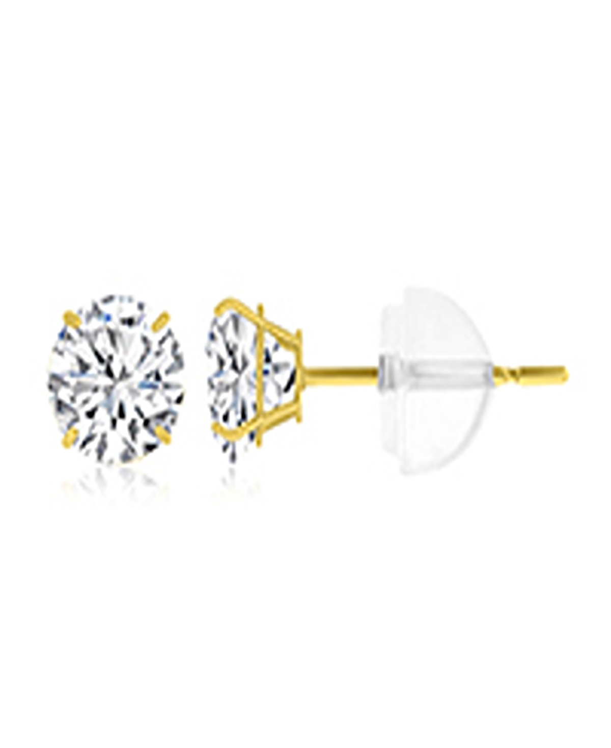Click here for Macys White Swarovski Zirconia Solitaire Earrings... prices