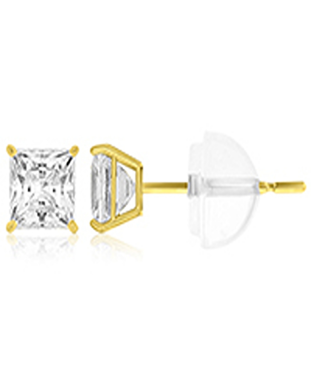 Click here for Macys White Swarovski Zirconia Solitaire Earrings... prices