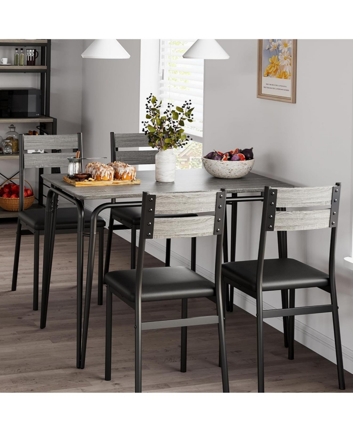 Click here for gaomon Dining Table Set for 4  Small Square Table... prices