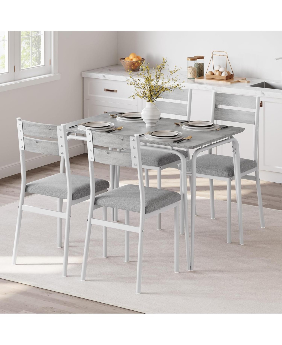 Click here for gaomon Dining Table Set for 4  Small Square Table... prices
