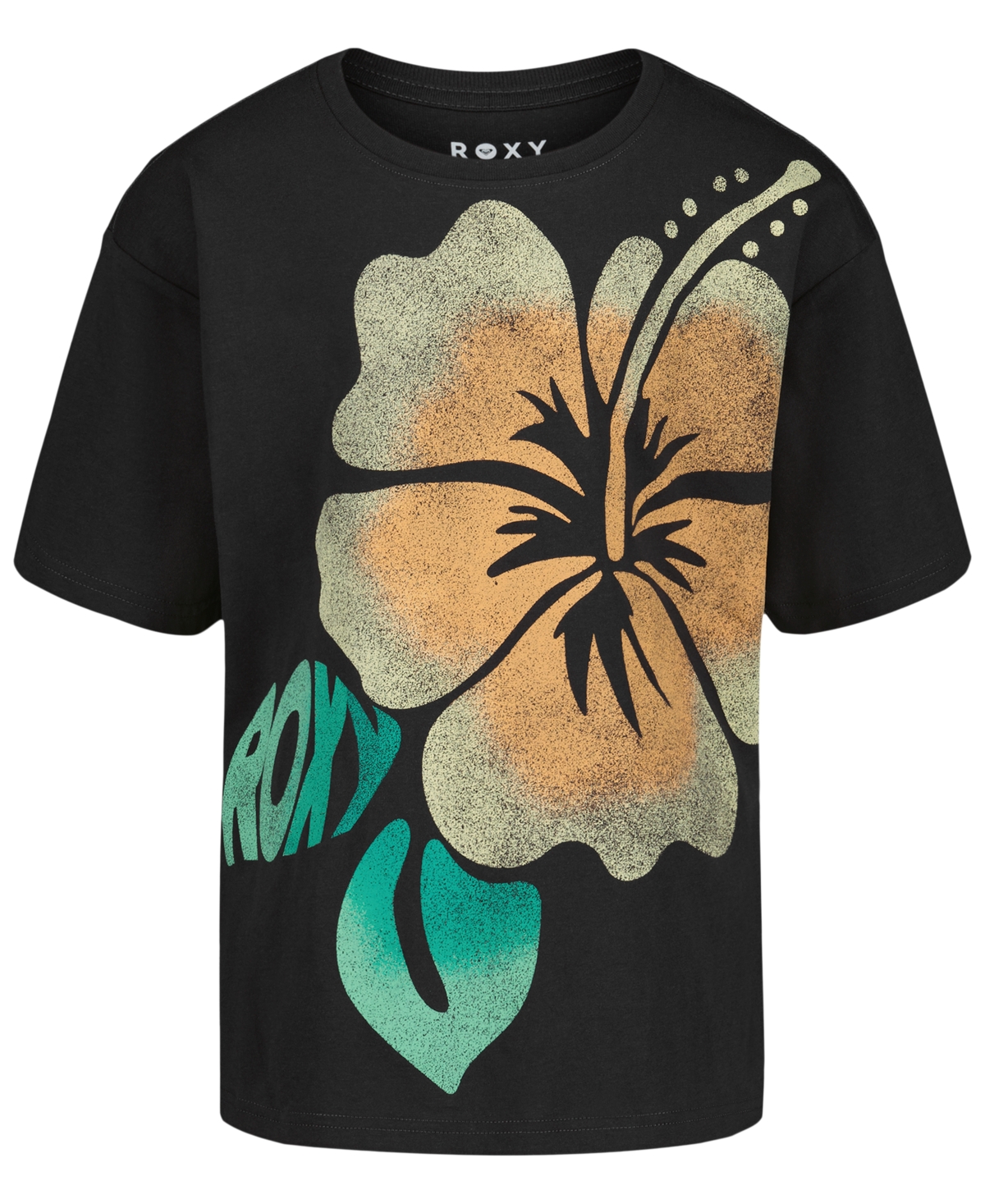 Click here for Roxy Girls 7-16 Hibiscus Print Oversized T-Shirt -... prices