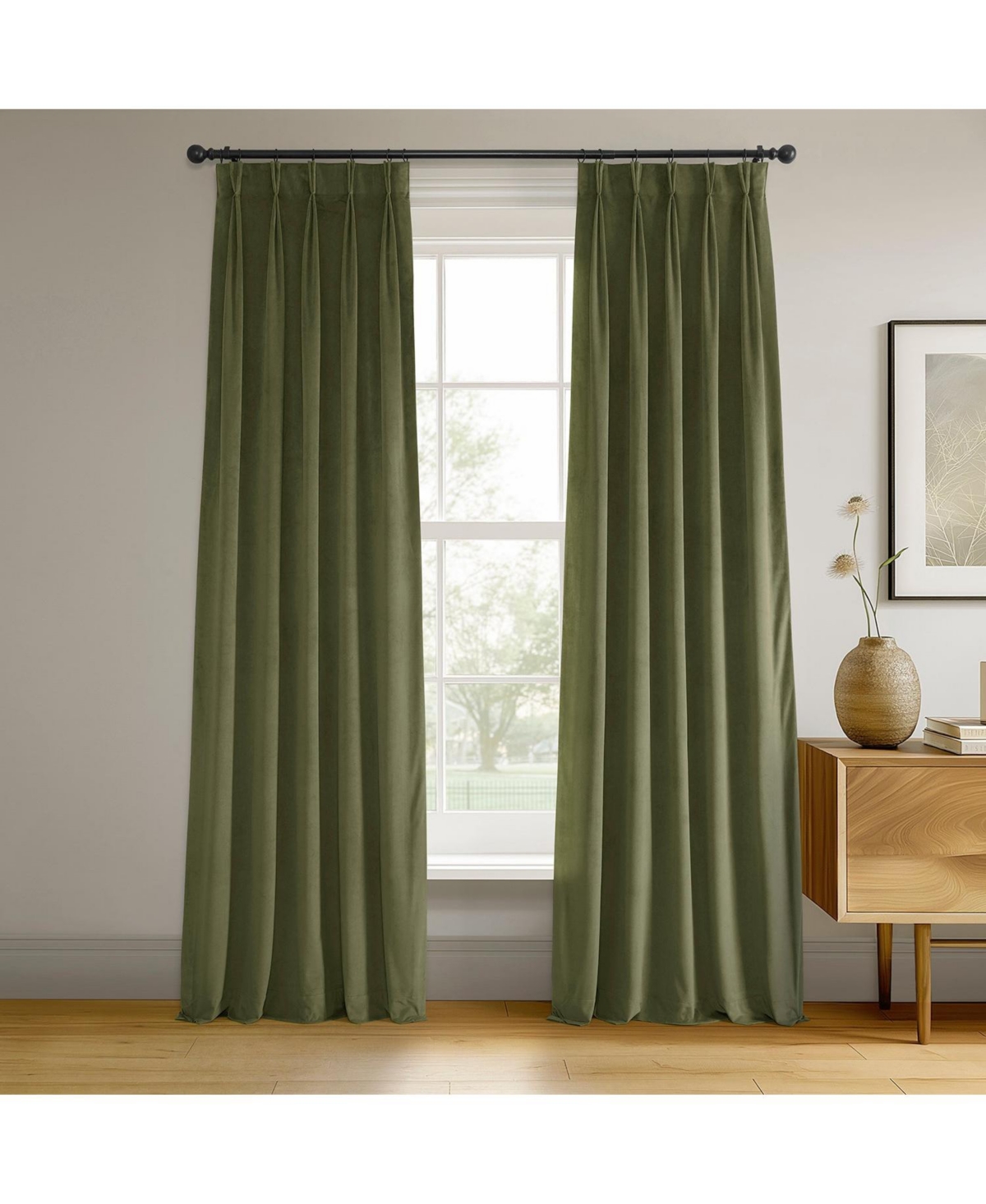 Click here for Half Price Drapes French Pleat Signature Velvet Bl... prices