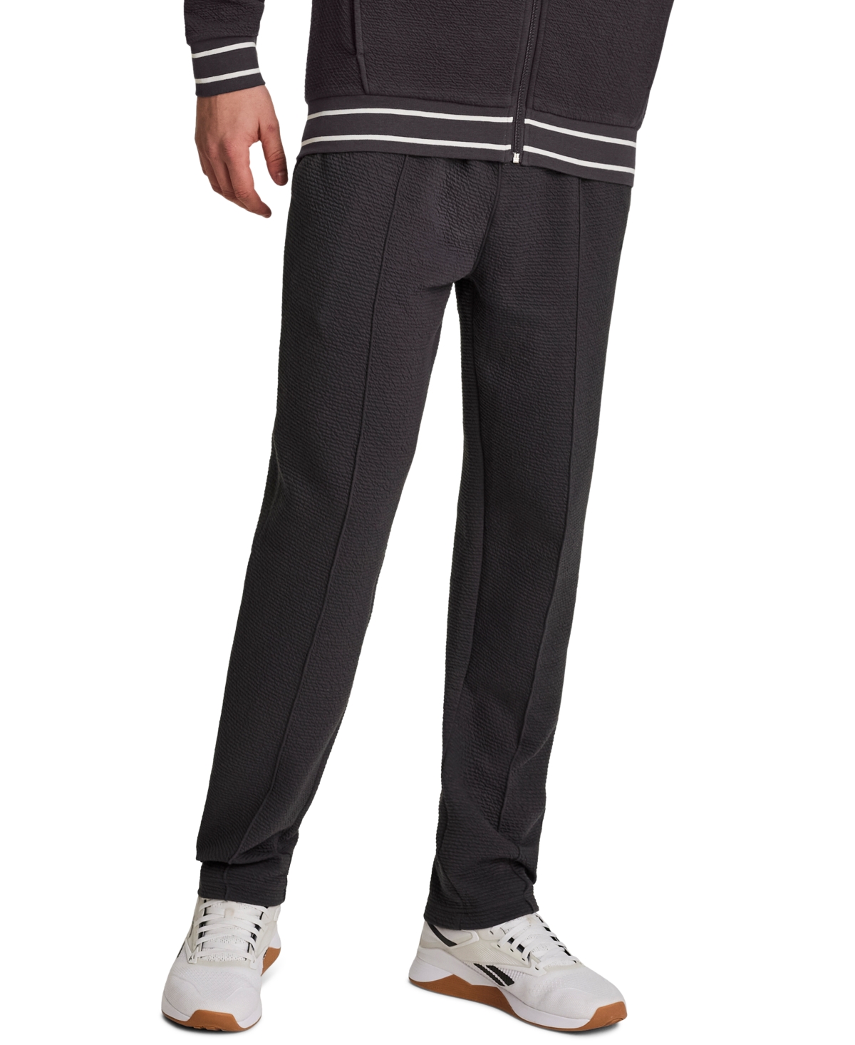 Click here for Reebok Mens Regular-Fit Pintuck Track Pants - Gray prices