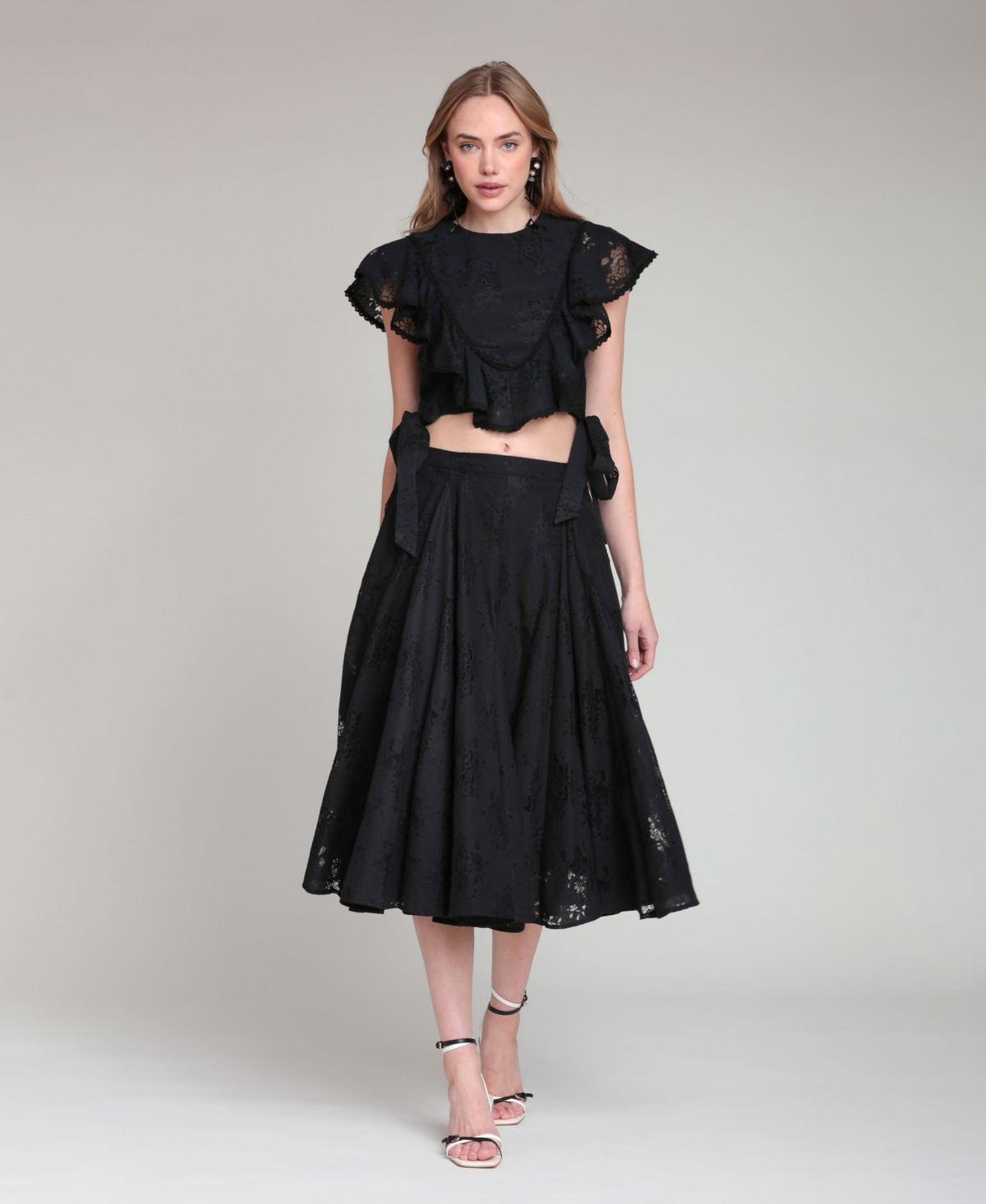 Click here for Avec Les Filles Womens Side Zippered Maxi Skirt -... prices