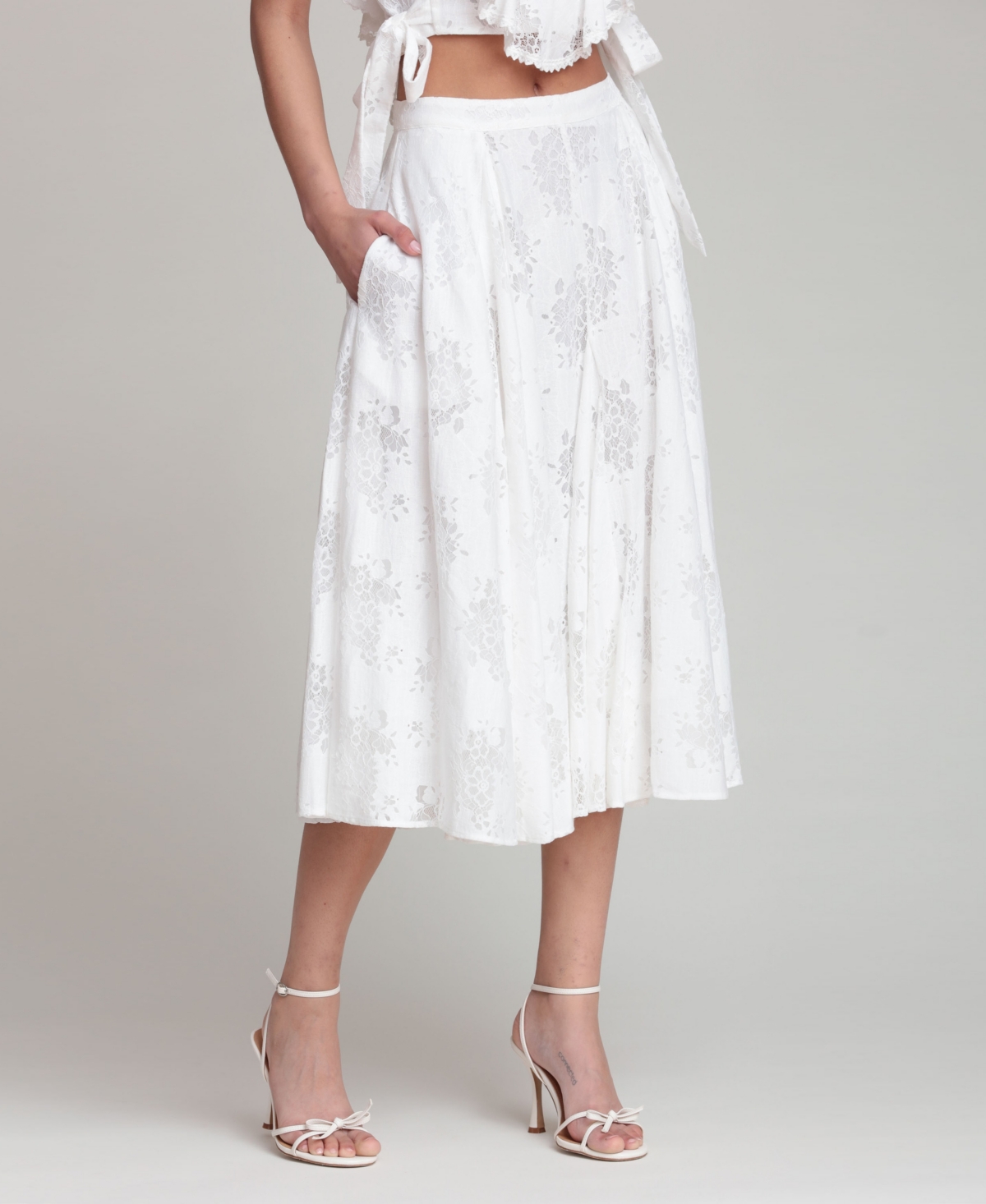 Click here for Avec Les Filles Womens Side Zippered Maxi Skirt -... prices